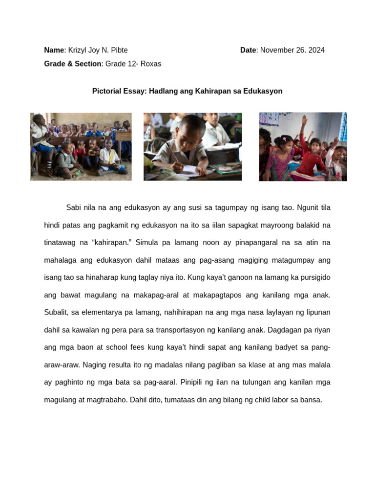 Pictorial Essay | PDF