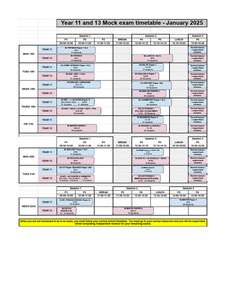 Mock Exam TT Final | PDF