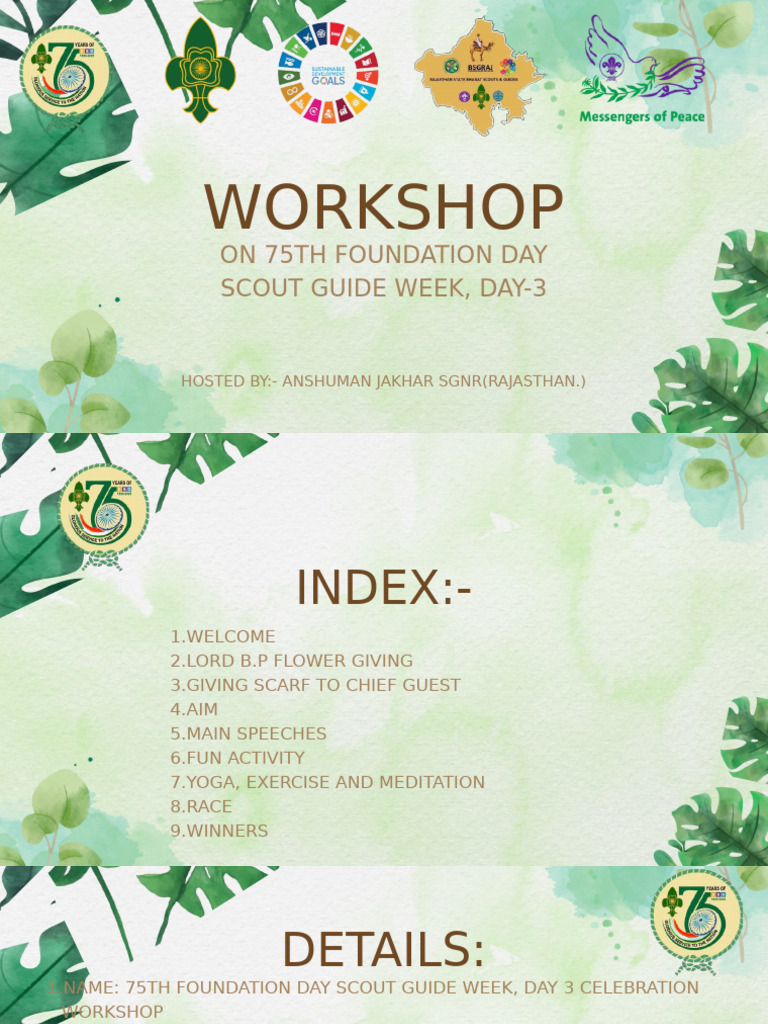 Workshop Report, Anshuman, Gsps (SGNR, Raj) | PDF | Meditation | Yoga