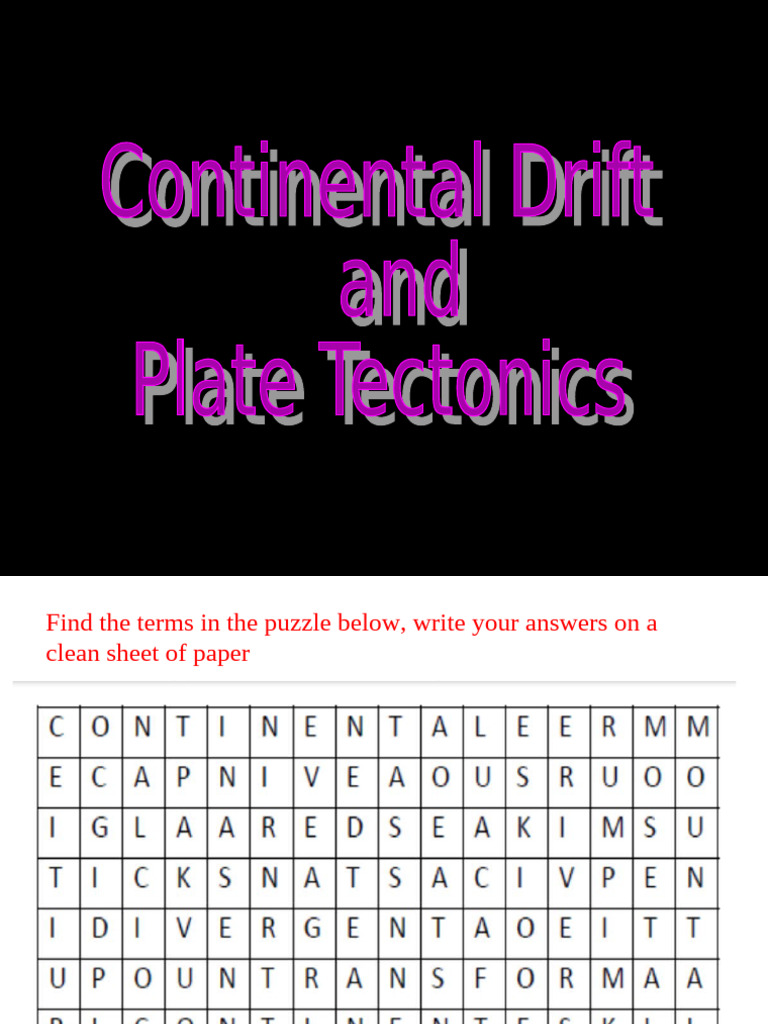 Continental-drift-and-plate-tectonics | PDF | Plate Tectonics | Continent