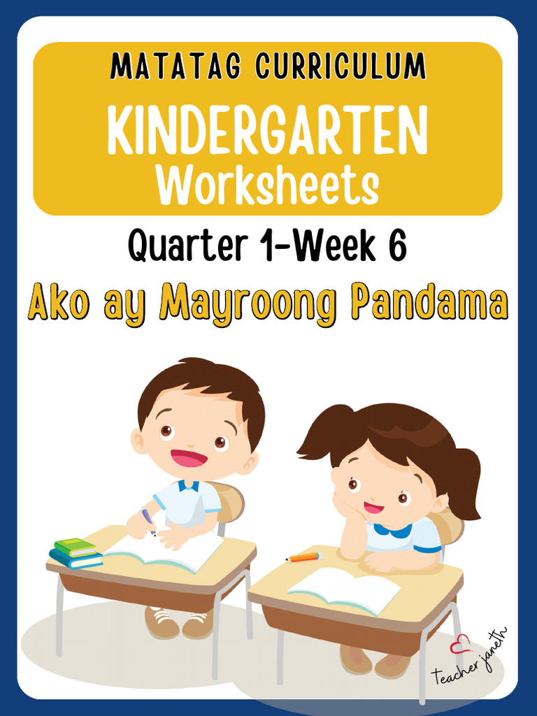 Q1 W6 Kindergarten Worksheets Filipino | PDF