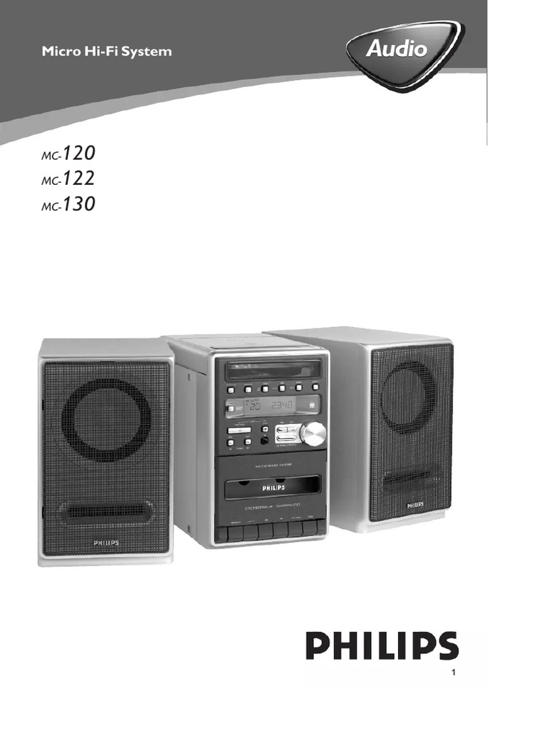 Manual Philips MC-120 (Dansk - 22 Sider) | PDF