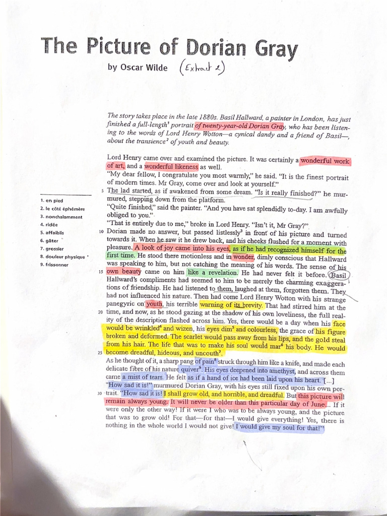 Extract 2 Dorian Gray | PDF