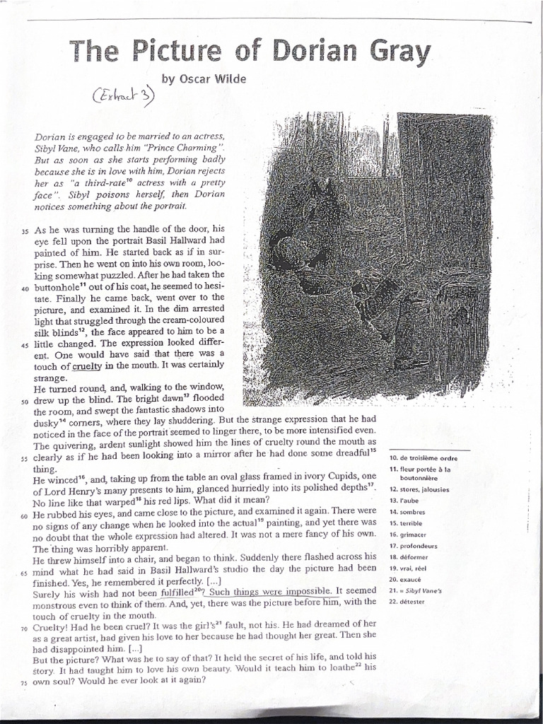The Picture of Dorian Gray | PDF