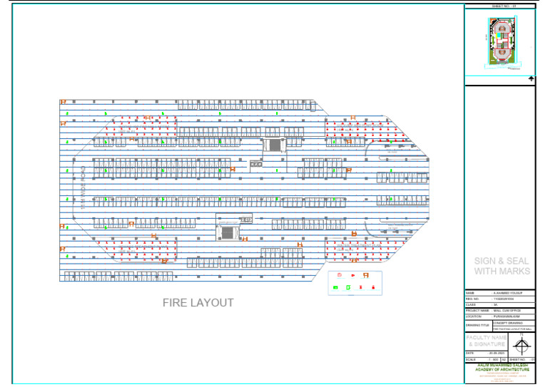 FIRE FIGHTING LAYOUT FINAL | PDF