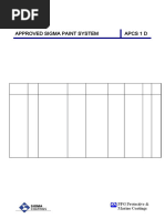 Approved Sigma Paint System Apcs 1 B | PDF