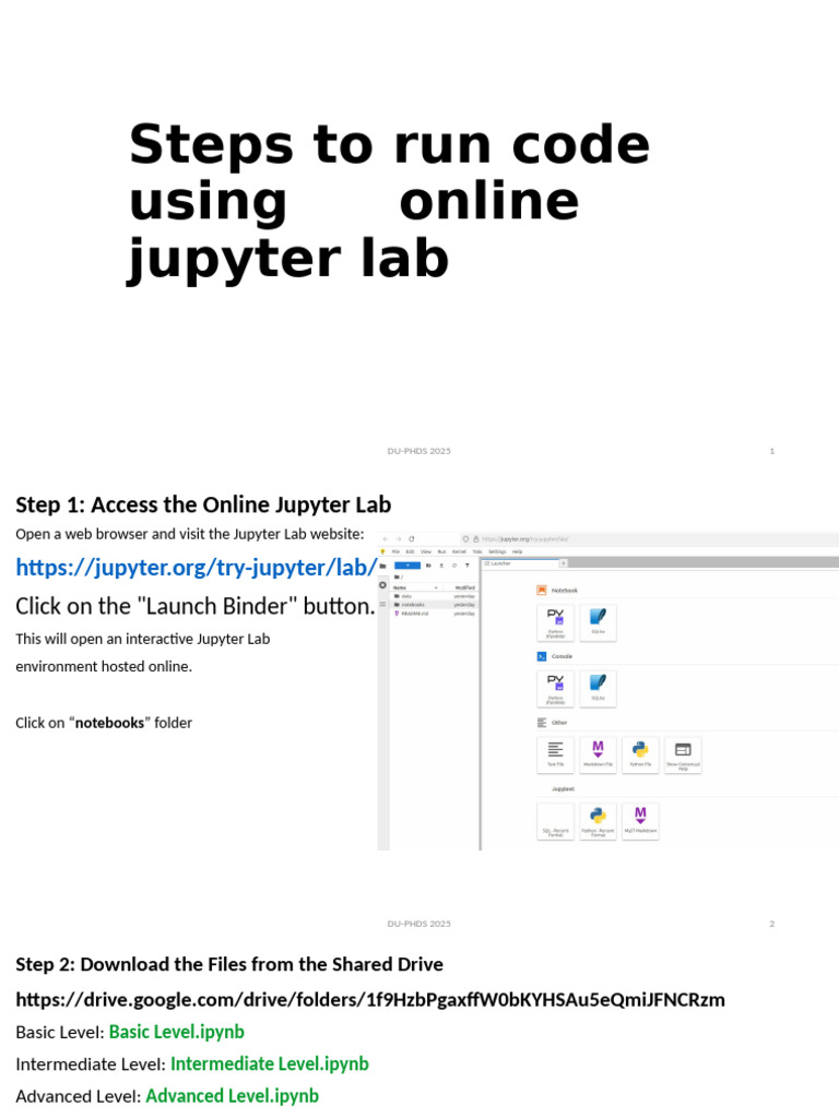 Steps To Run Code | PDF