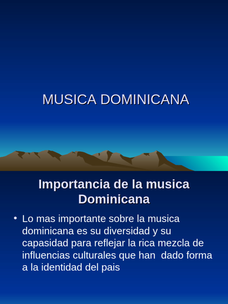 Ritmos Musicales de República Dominicana | PDF