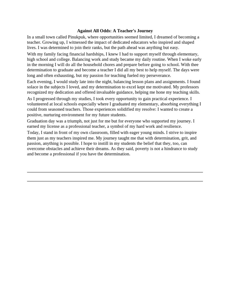 my short story | PDF