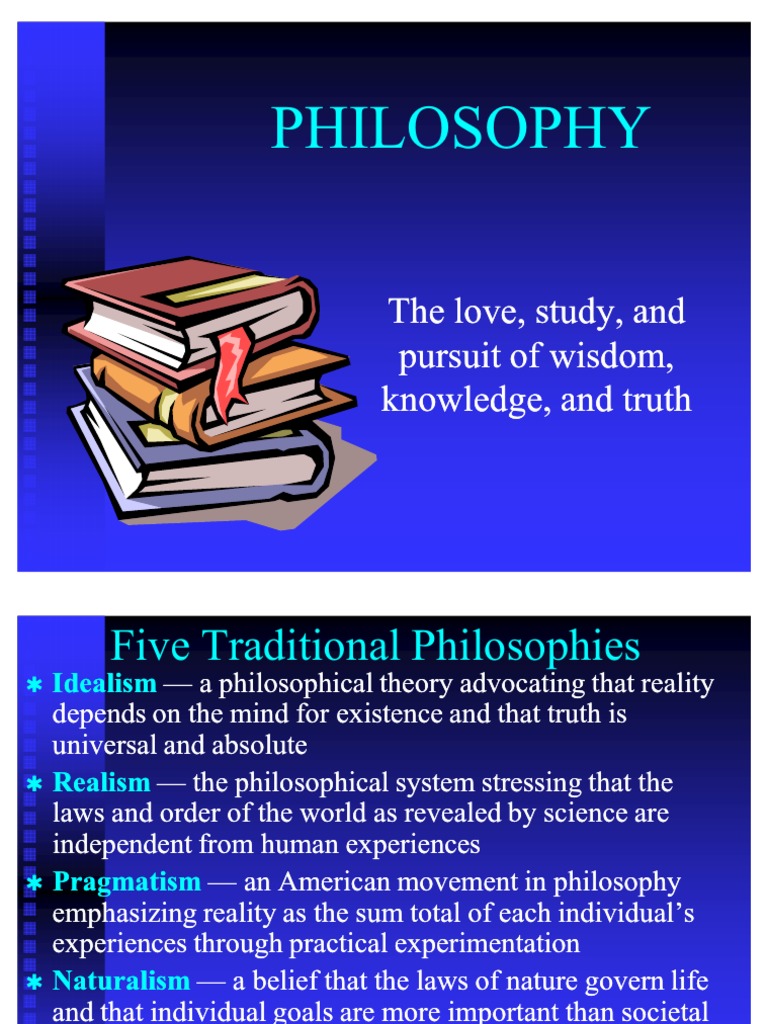 Philosophy | Pragmatism | Idealism