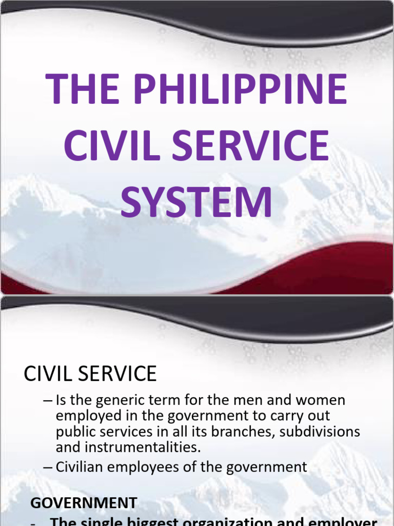 PA 6 Development and Siginificance of The Civil Service System | PDF ...