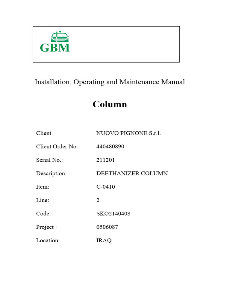 IOM DWG 7254_EN - SKO2140408 R1 | PDF | Mechanical Engineering