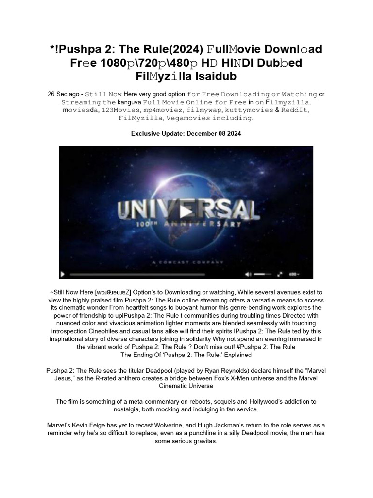 Pushpa 2 The Rule Us 13 | PDF