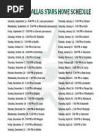Winnipeg Jets 2025-26 Schedule | PDF | Ice Hockey | National Hockey League
