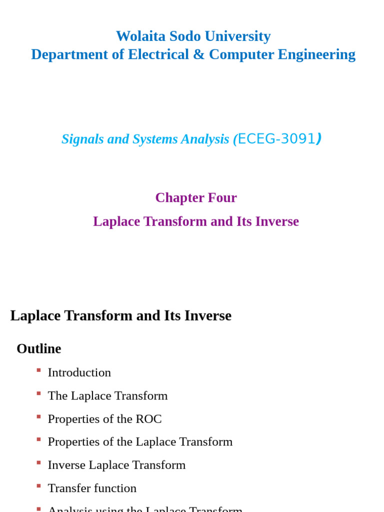 04-Laplace Transform and Its Inverse | PDF | Laplace Transform ...