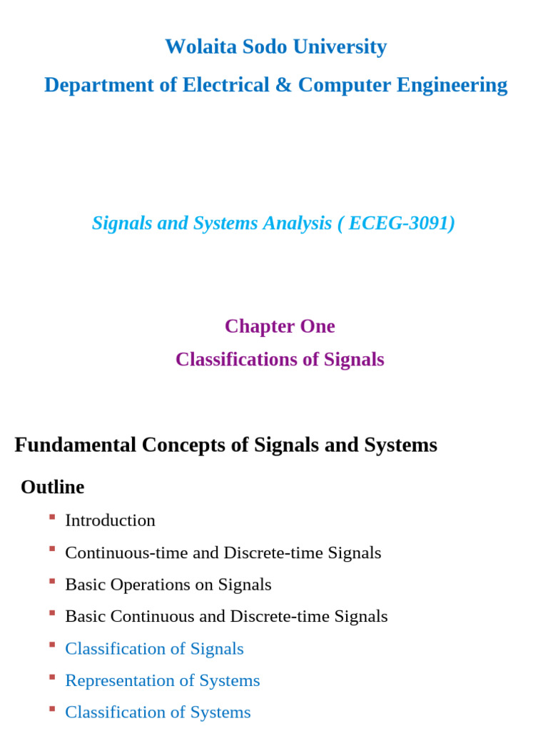 02-Fundamental Concepts of Signals and Systems-II | PDF | Stochastic ...