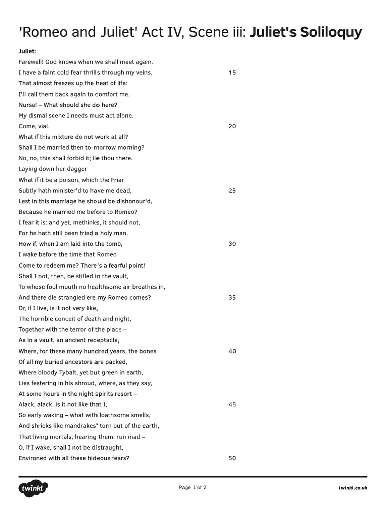 Act IV Scene III - Text 1488200563 | PDF