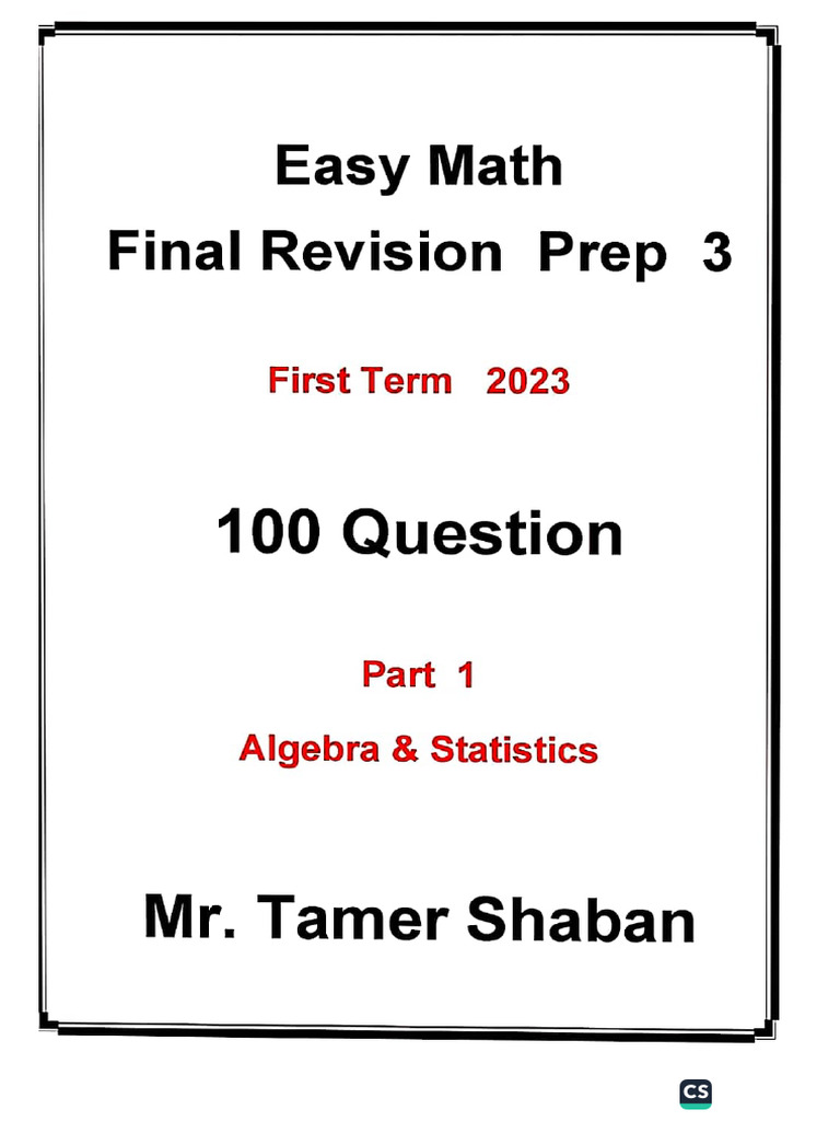 Algebra | PDF