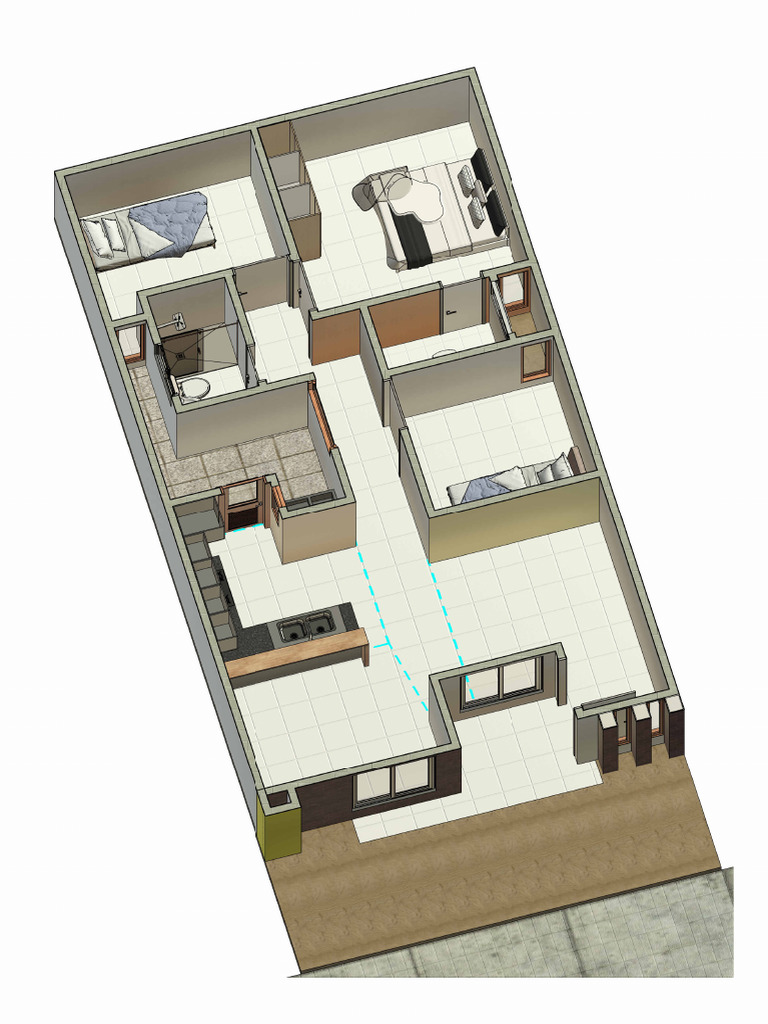 Proyecto1 Casa ISOMETRICO 3 | PDF