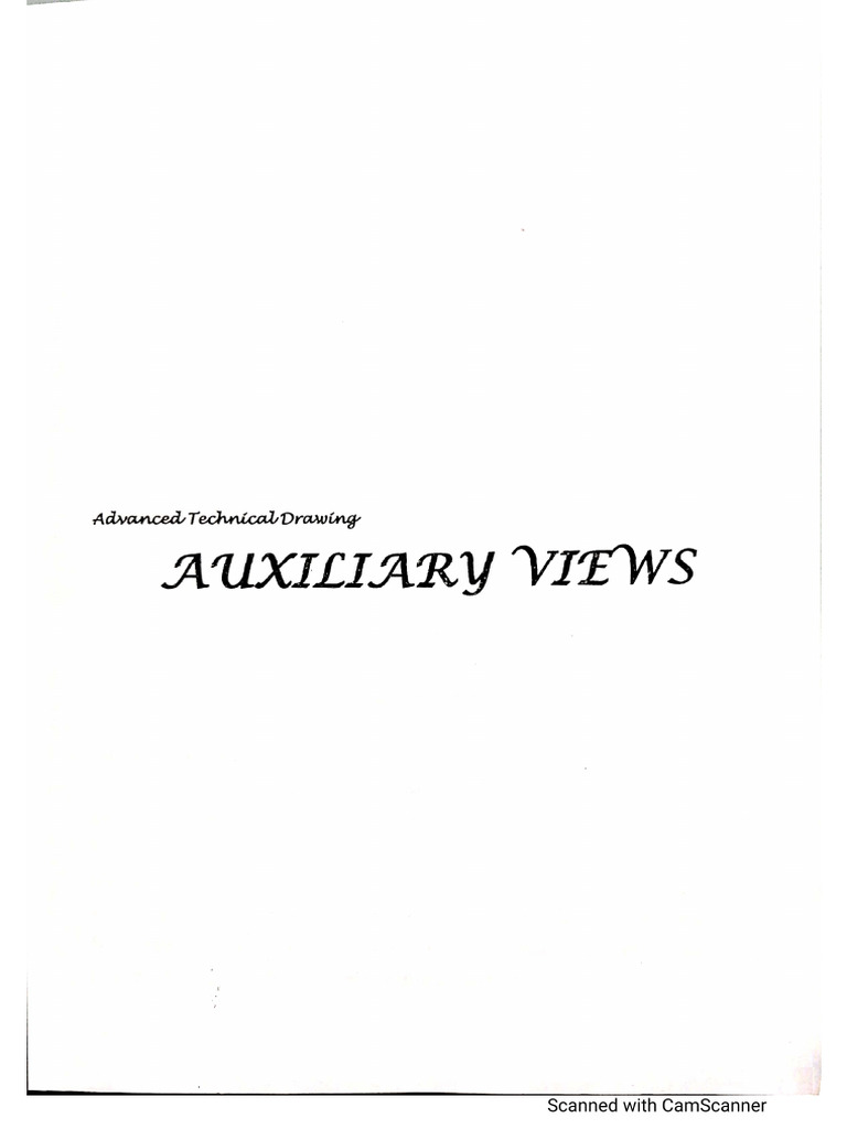 Lesson 8 Auxiliary View | PDF