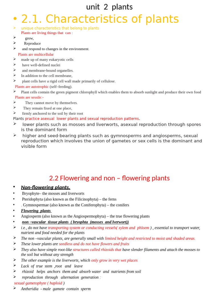 Bio Note For Grade 10th in 2017 | PDF | Seed | Leaf