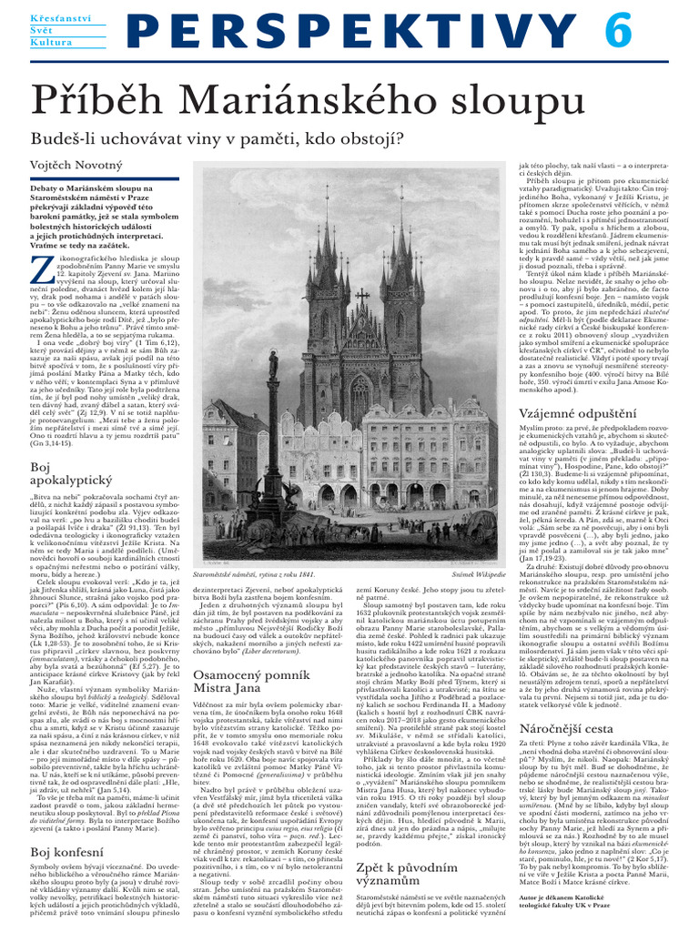 Mariánský Sloup | PDF