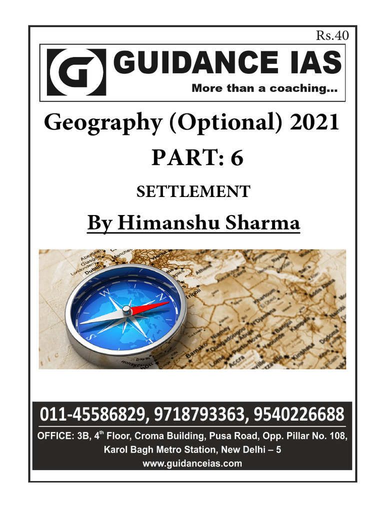 Geography Settlement Guide | PDF | Theory | Agriculture
