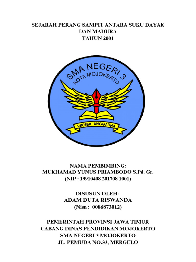 Sejarah Perang Sampit 2001: Dayak vs Madura | PDF