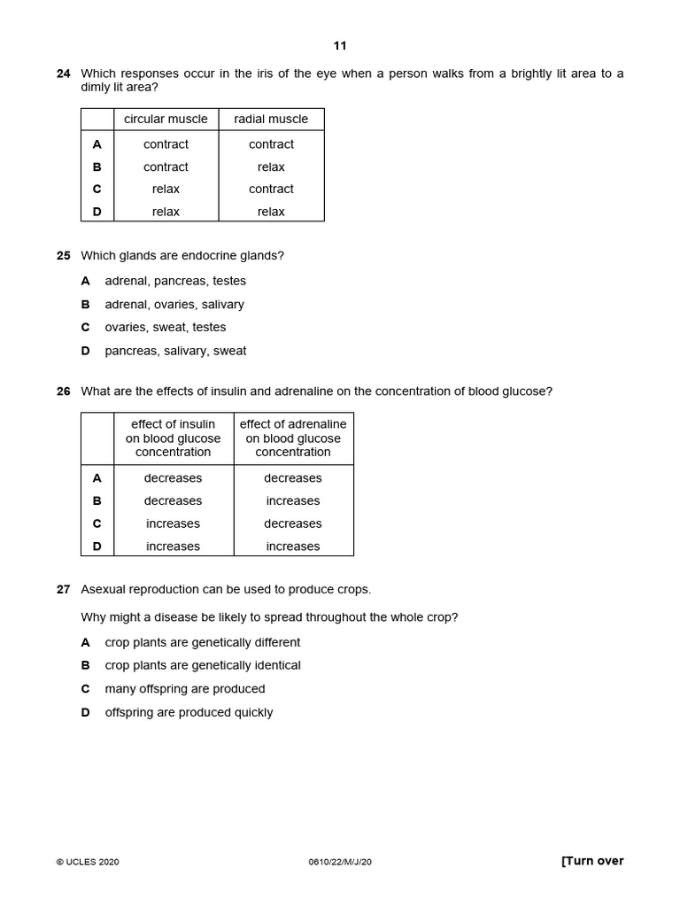 0610 - s20 - QP - 22.pdf - CAIE - PapaCambridge 11 | PDF