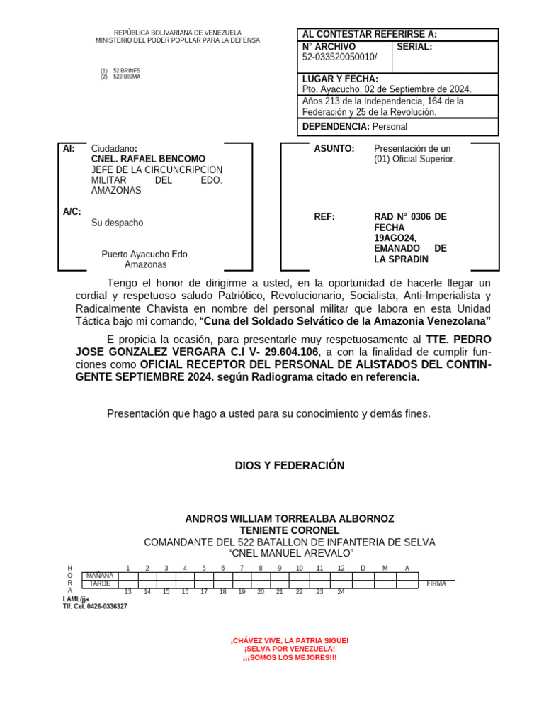 Presentación de Oficial en Amazonas | PDF | Venezuela