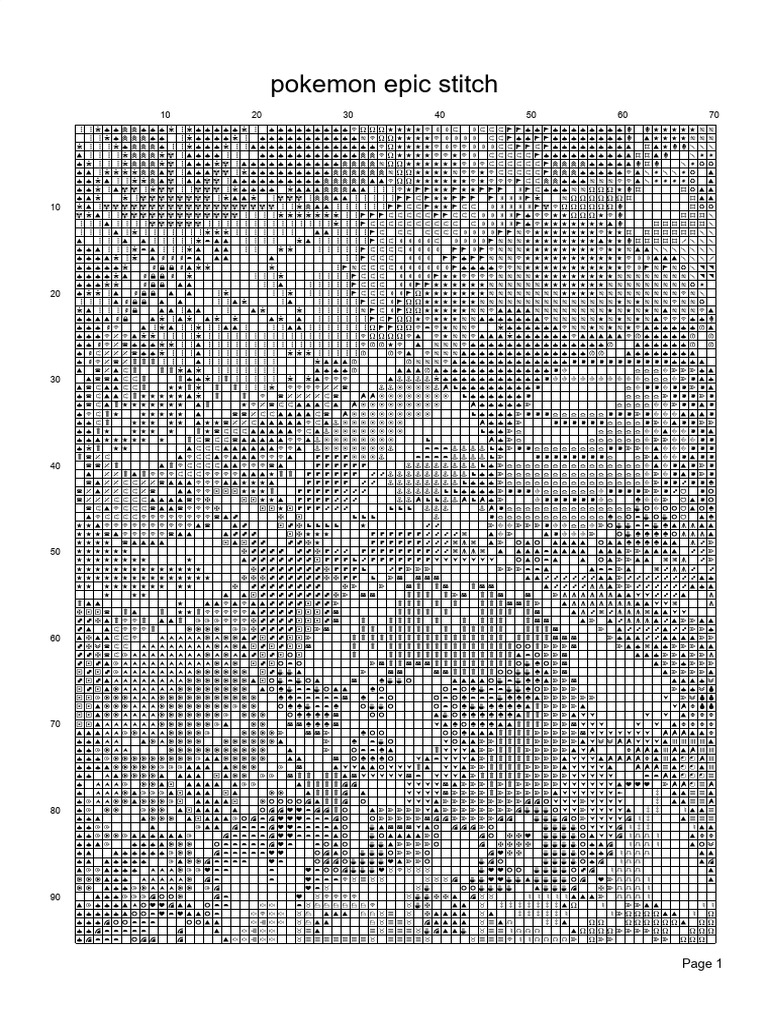 Pokemon Epic Stitch | PDF