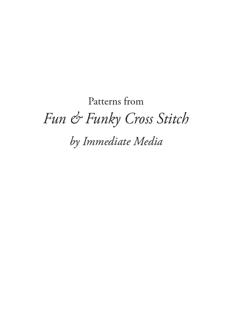 Fun & Funky Cross Stitch | PDF | Trademark | Copyright