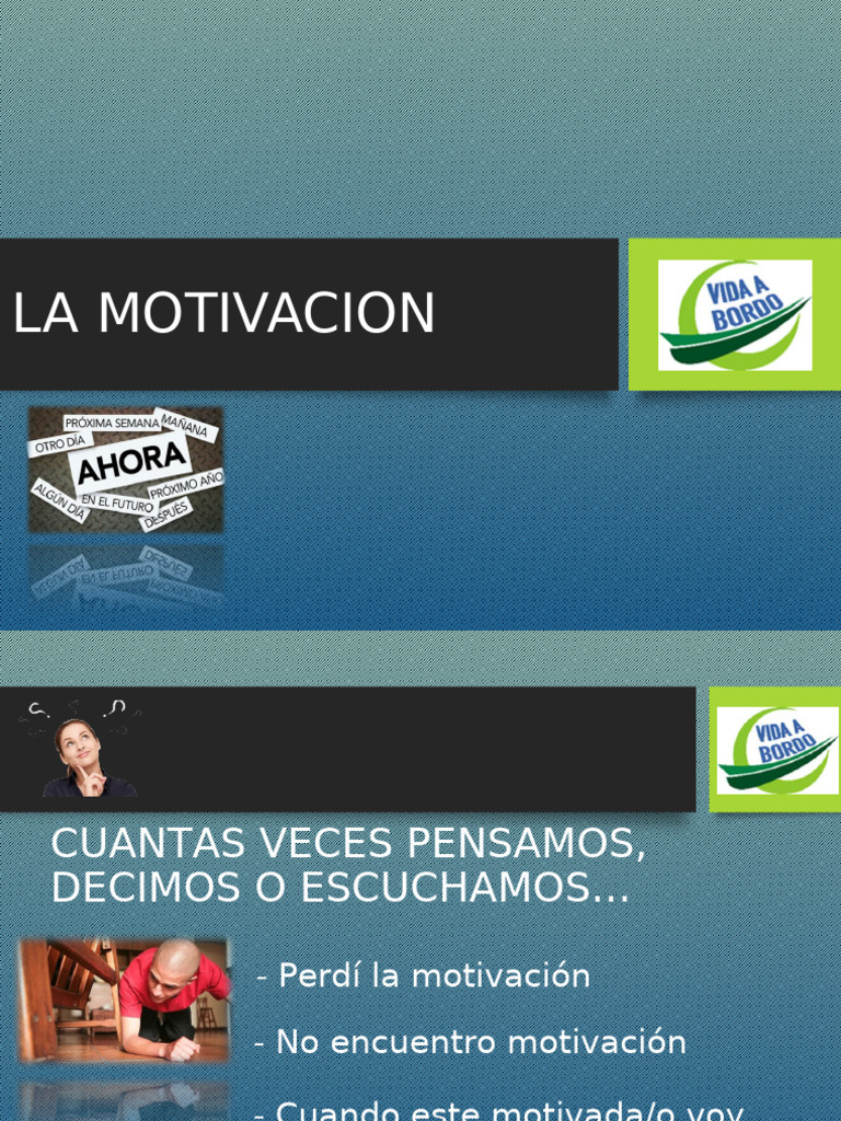 1 - La Motivacion | PDF | Motivación | Motivacional