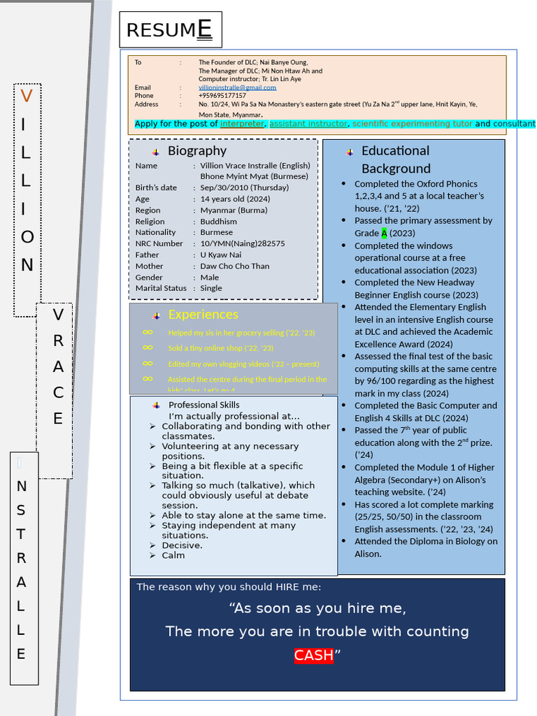Curriculum Vitae | PDF | Learning