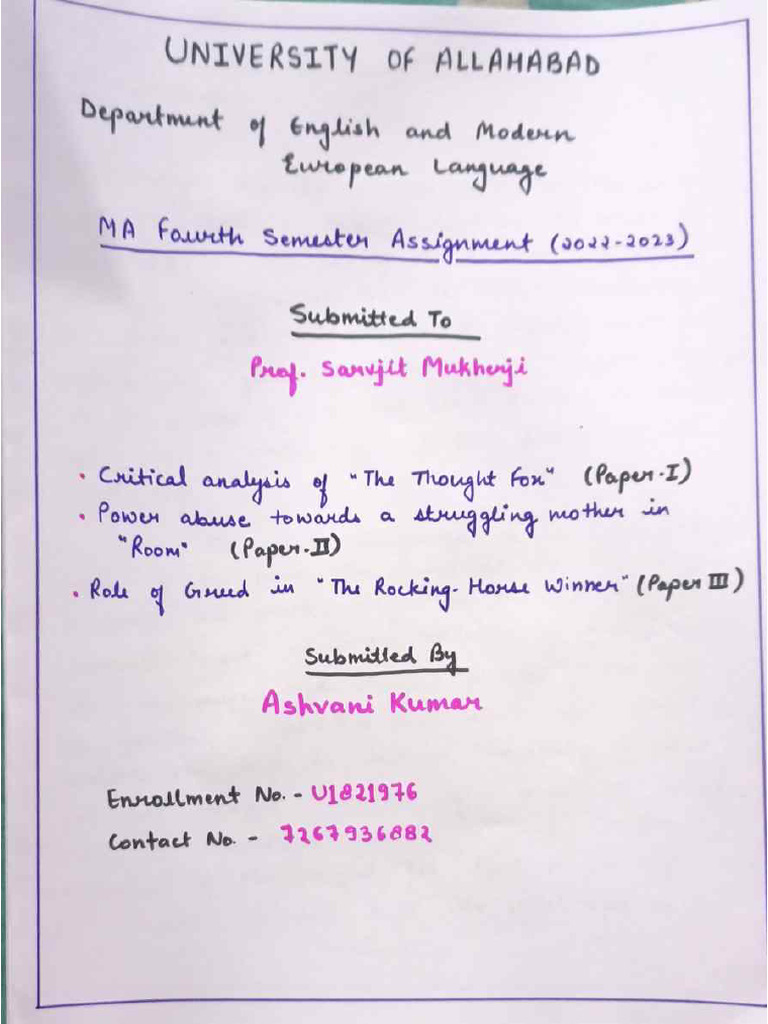 Assignment English | PDF