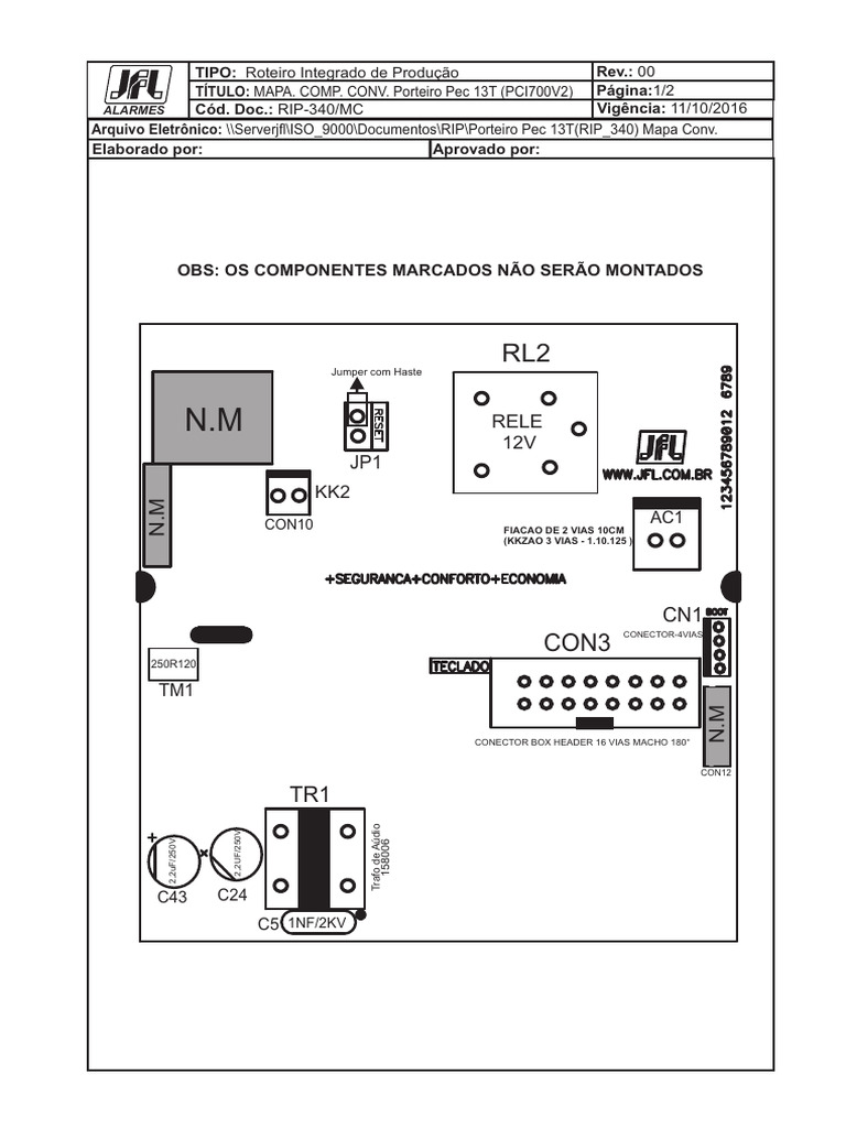 Mapa Conv - PCI 700 13T | PDF