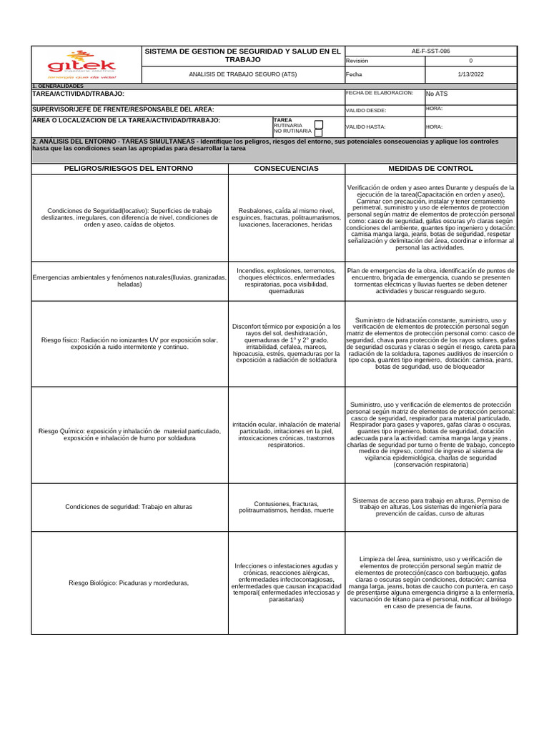 Ats Plantilla | PDF | Radiación | Soldadura