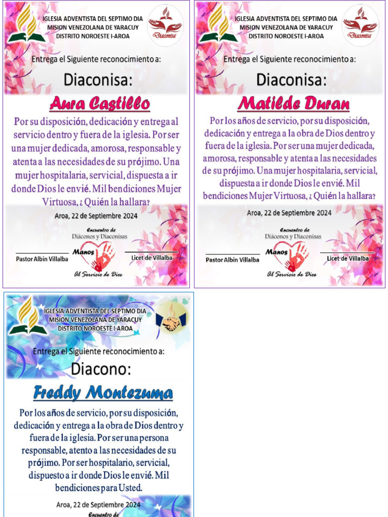 DIACONOS Y DIACONISA | PDF