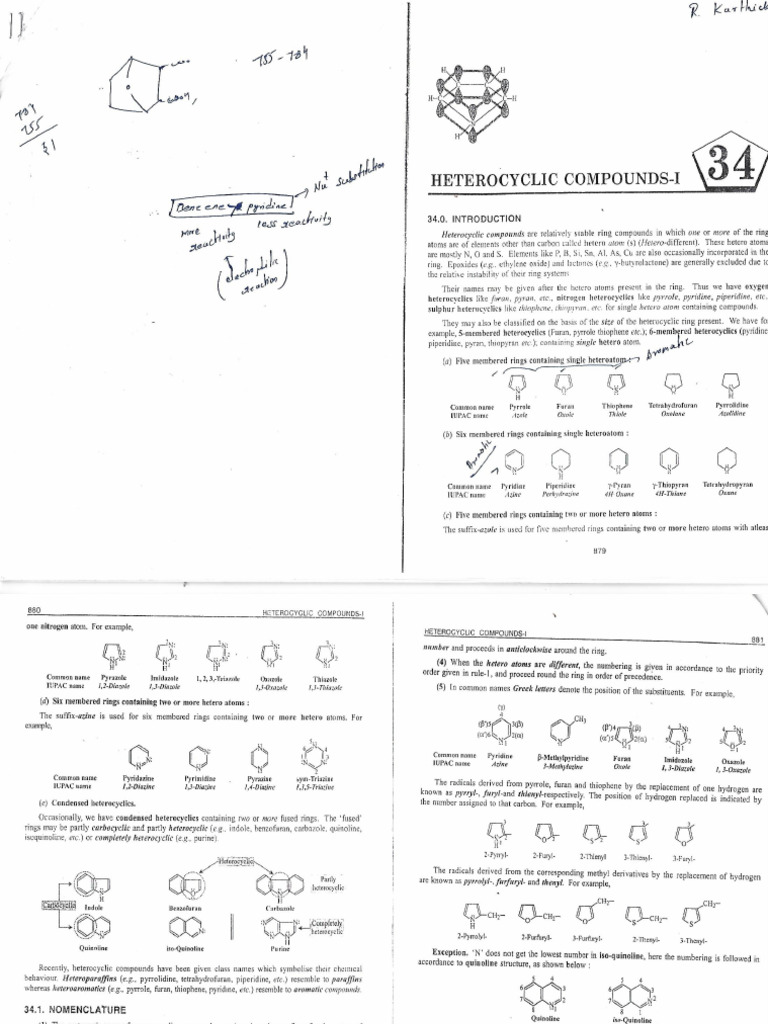 Heterocyclic Cpds | PDF