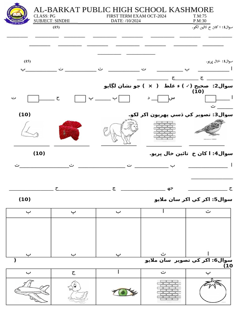 CLASS PG SINDHI (Clear) | PDF