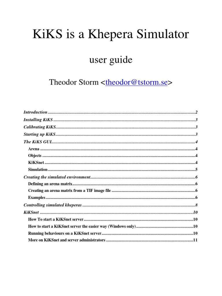 KiKS User Guide | PDF | Matlab | Command Line Interface
