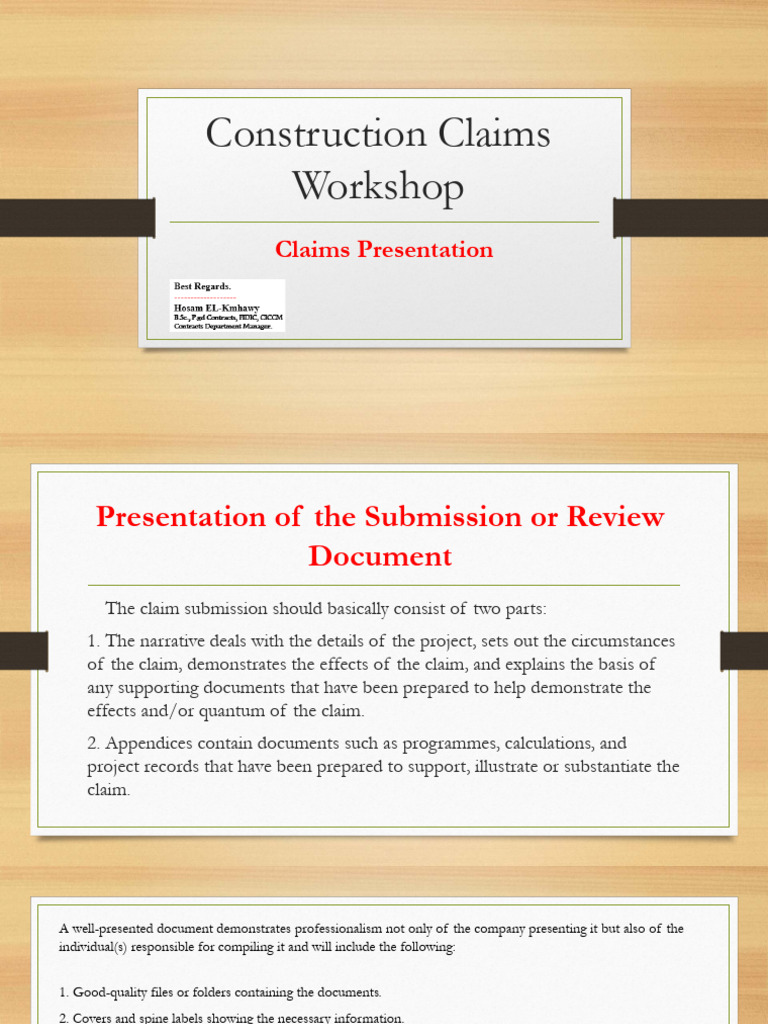 Procedure - Claims Presentation | PDF | Narrative | Quotation Mark