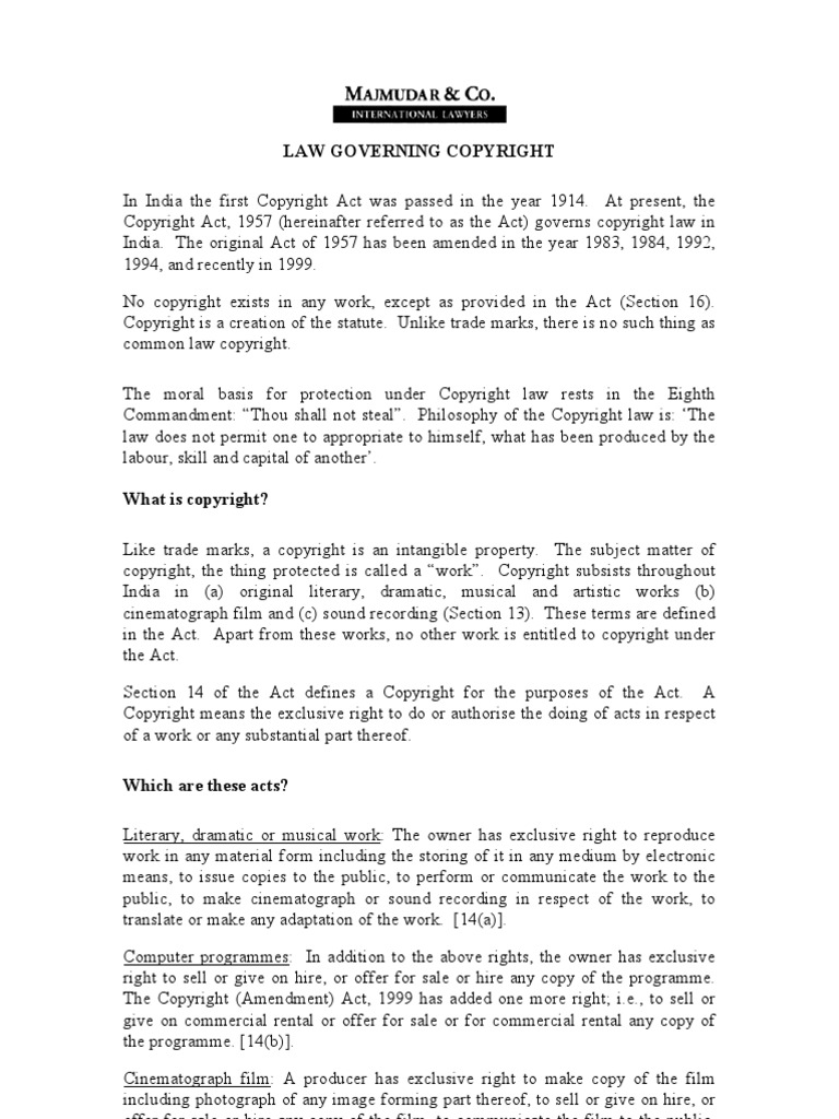 Copyright Protection | Download Free PDF | Source Code | Copyright