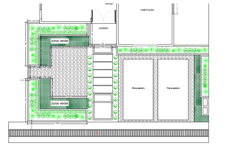 Dimensiones de Habitaciones y Parqueadero | PDF