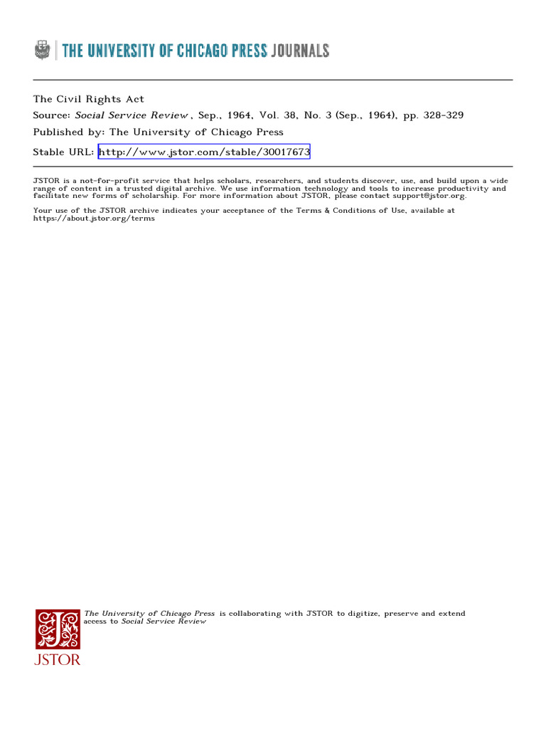 Civil Rights Act_1964 | PDF | Citizenship | Civil Rights Act Of 1964