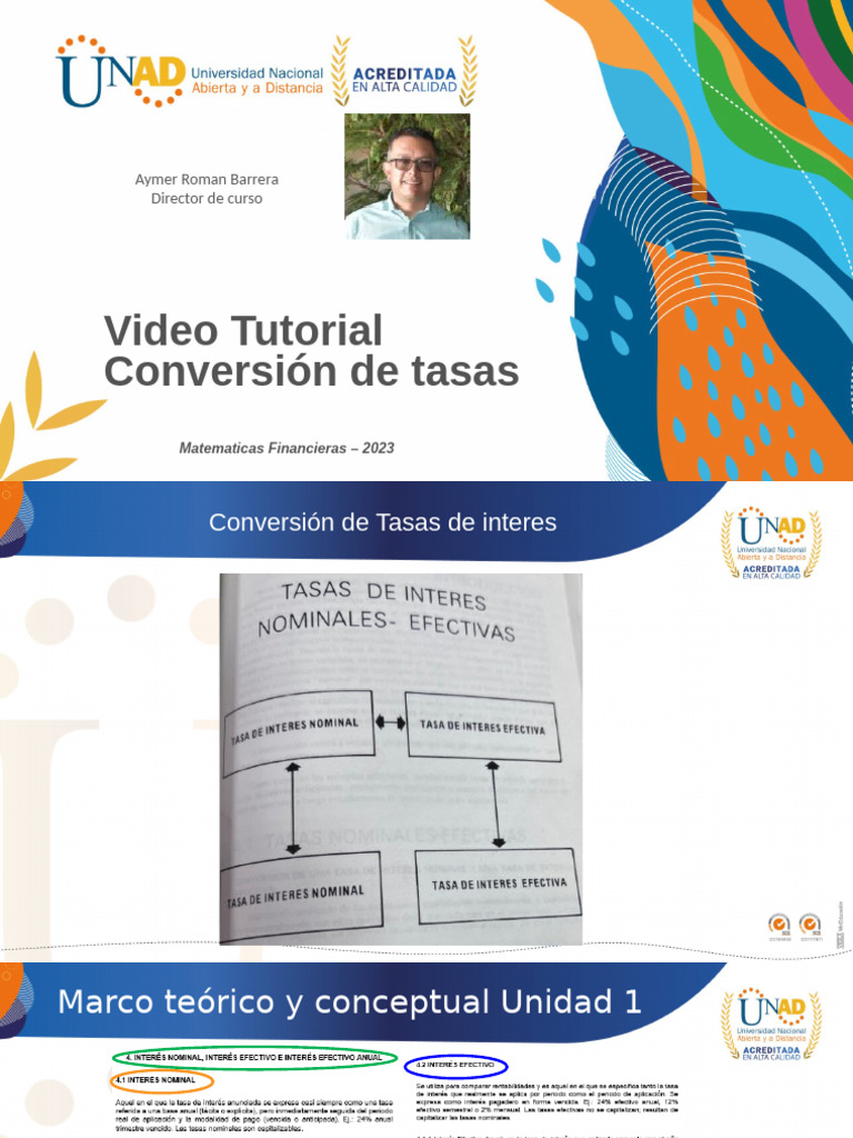 Conversión de Tasas de Interés | PDF