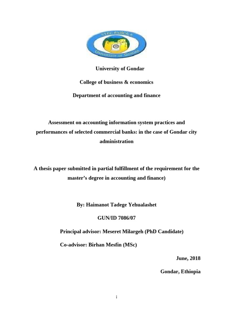 Haimanot Tadege Final Research Paper | PDF | Return On Equity | Usability