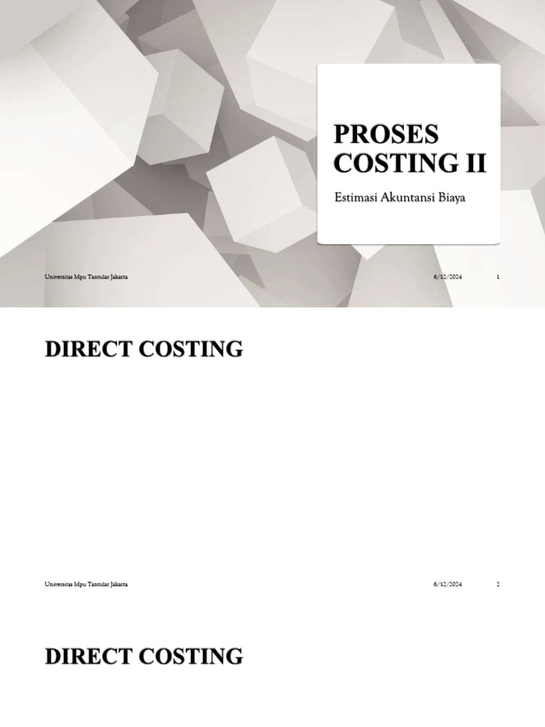 Proses Costing Ii | PDF