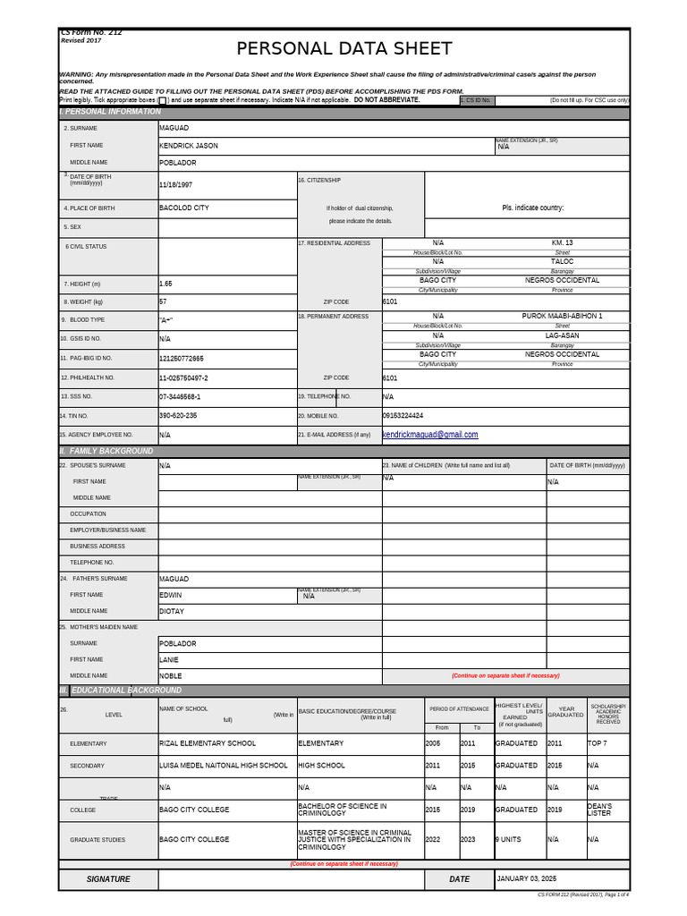 Sample Pds for Trainees | PDF | Passport | Government