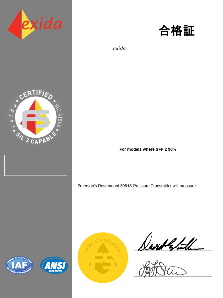 3051 Cert SIL | PDF | Systems Engineering | Systems Thinking